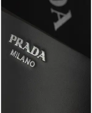 Prada Crisscross Slides - Black