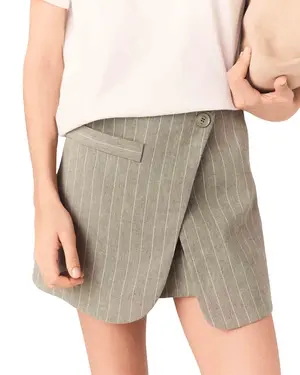 Maje Ipimousse Pinstripe Skort
