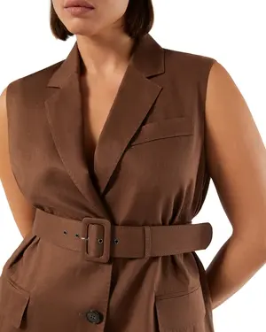 Marina Rinaldi Mrnorli Sleeveless Blazer