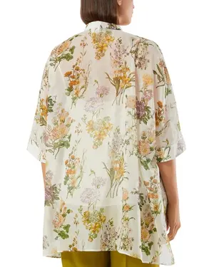 Marina Rinaldi Floral Print Oversized Blouse