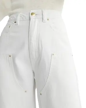 DL1961 Miro High Rise Barrel Jeans - White Foundry