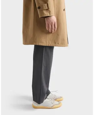 Prada Speedrock Leather And Mesh Sneakers - Neutral