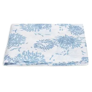MATOUK Chrysanthemum Fitted Sheet, King - Blue