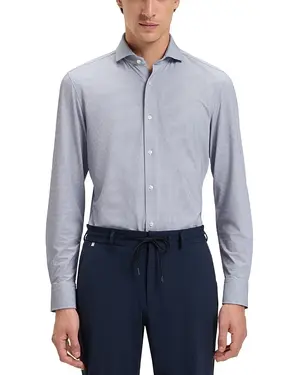 BOSS Hank Spread Collar Slim Fit Dress Shirt