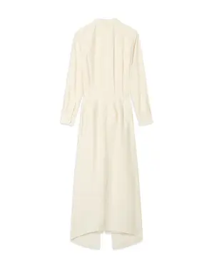 Emporio Armani Techno Wrap Maxi Dress - Vanilla