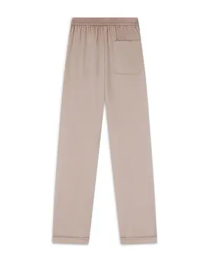 Emporio Armani Crepe Twill Straight Pants