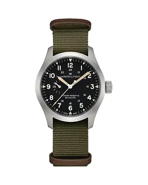 Hamilton Field Power Reserve Mechanical Watch - Khaki