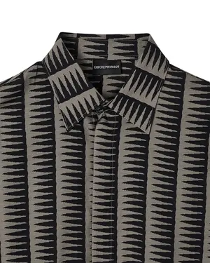 Emporio Armani Lyocell & Viscose Blend Shirt