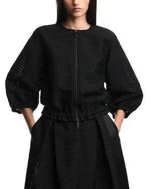 Emporio Armani 3d Jacquard Jacket - Black