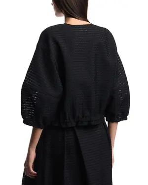 Emporio Armani 3d Jacquard Jacket - Black
