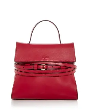 Moschino Small Leather Shoulder Bag - Red