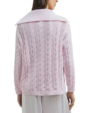 Marella Elisir Cable Knit Polo Sweater