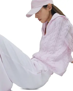 Marella Elisir Cable Knit Polo Sweater