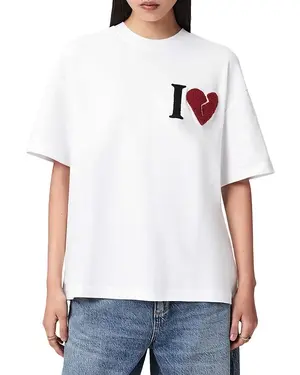 ALLSAINTS Heart Etta Tee - Optic White