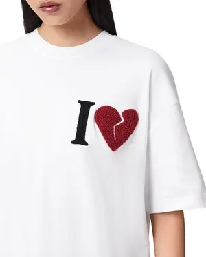 ALLSAINTS Heart Etta Tee - Optic White