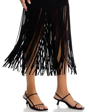 TOCCIN Evelina Long Sleeve V Neck Dress
