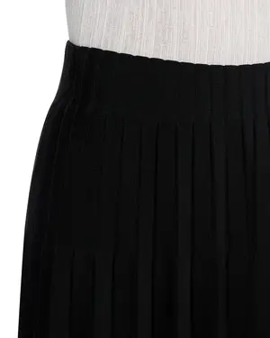 Lafayette 148 New York Pleated Pull On Knit Skirt