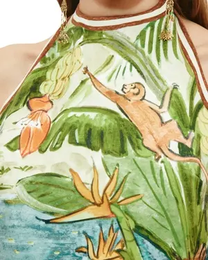 ALEMAIS Toucan Mini Dress