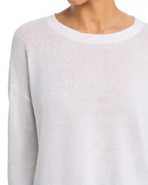 Eileen Fisher Cotton-tencel™ Lyocell Crewneck Sweater
