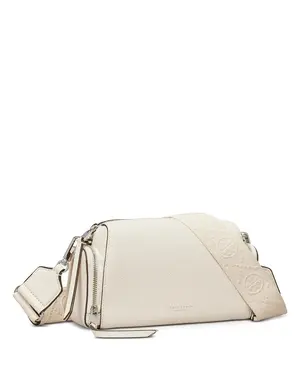 Tory Burch Perry Voyager Leather Crossbody - Light Cream