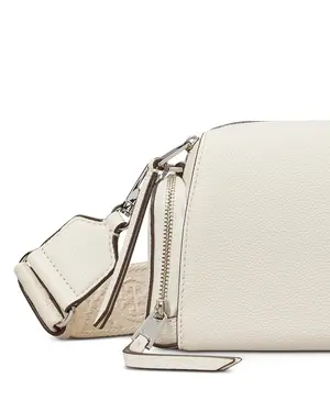 Tory Burch Perry Voyager Leather Crossbody - Light Cream