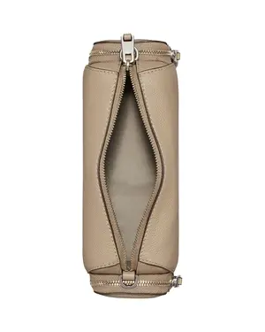 Tory Burch Perry Voyager Leather Crossbody - Soft Cement