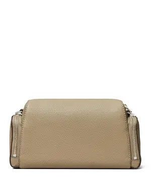 Tory Burch Perry Voyager Leather Crossbody - Soft Cement