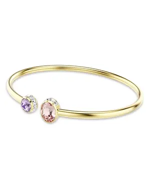 SWAROVSKI Chroma Crystal Bangle Bracelet - Gold