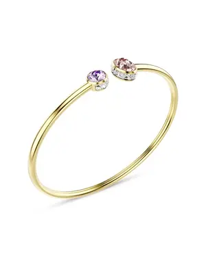SWAROVSKI Chroma Crystal Bangle Bracelet - Gold