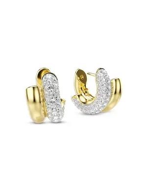 SWAROVSKI Dextera Crystal Hoop Earrings - Gold