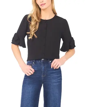 Cece Dupraz Bow Detail Tops