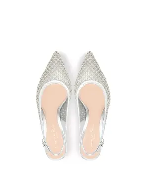 GIANVITO ROSSI Nikki Pumps - Silver Fabric