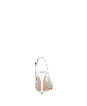 GIANVITO ROSSI Nikki Pumps - Silver Fabric