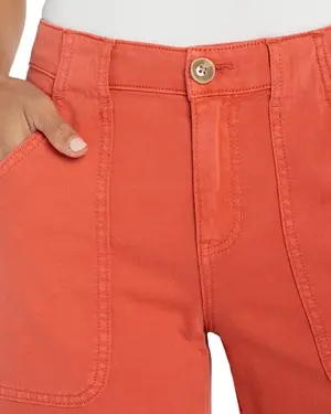 LIVERPOOL Stride Mid Rise Cargo Wide Jeans