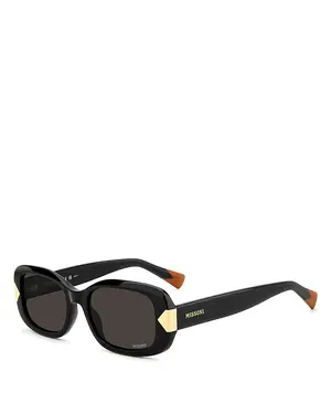Missoni Rectangular Sunglasses, 52mm - Black