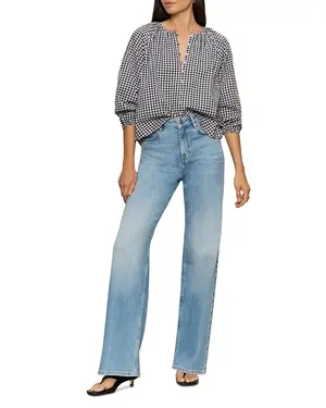 Sanctuary Gingham Button Blouse - Picnic
