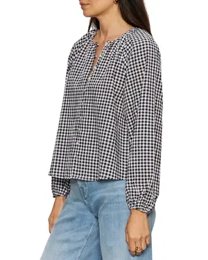 Sanctuary Gingham Button Blouse - Picnic