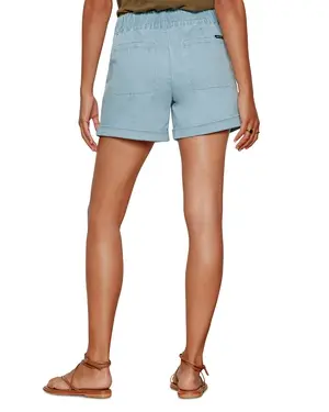Sanctuary Wander On High Rise Denim Shorts - Skyline
