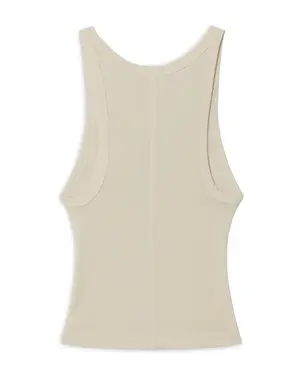 RE/DONE V Cut Ribbed Tank Top