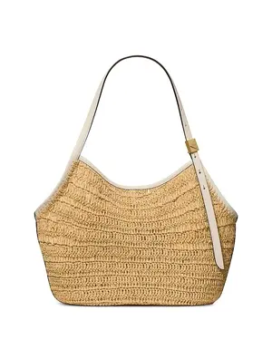 Kate Spade New York Deco Straw Tulip Tote - Natural