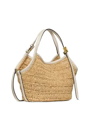 Kate Spade New York Deco Small Straw Tulip Tote