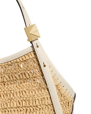 Kate Spade New York Deco Small Straw Tulip Tote
