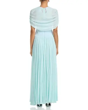 Simkhai Nancie Cape Maxi Dress - Sky