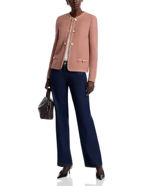 Misook Soft Knit Jacket - Charmeuse