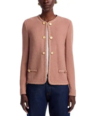 Misook Soft Knit Jacket - Charmeuse
