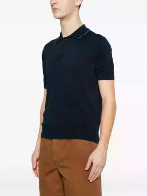 Canali Piped Polo Shirt