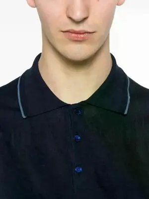 Canali Piped Polo Shirt