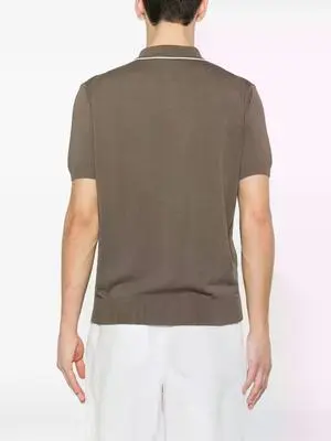 Canali Short-sleeve Polo Shirt - Green