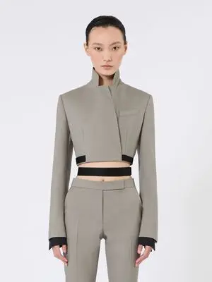Max Mara Slim-fit Jacket In Wool, Mohair And Silk