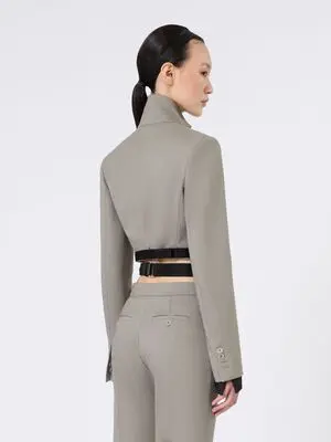 Max Mara Slim-fit Jacket In Wool, Mohair And Silk